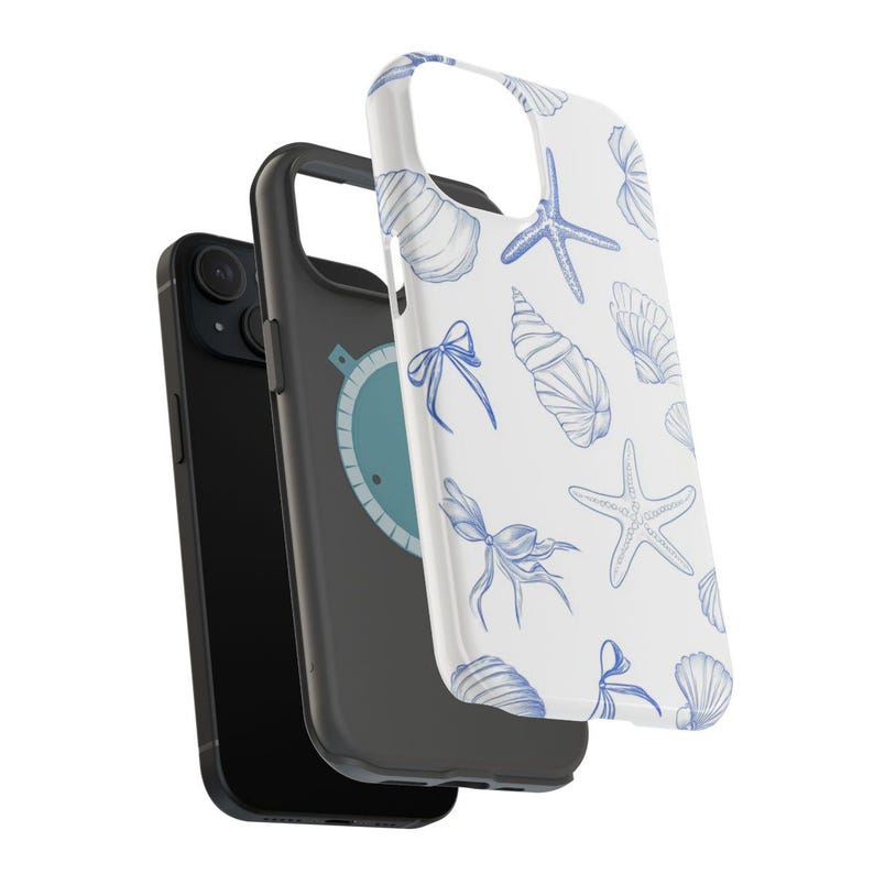 Coastal Coquette Phone Case: Seashells, Starfish, Bows, Impact ...