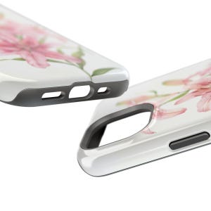 Phone Case, Pink Blooming Stargazer Lily Floral Trendy Aesthetic Flower Design, Summer, Iphone ...