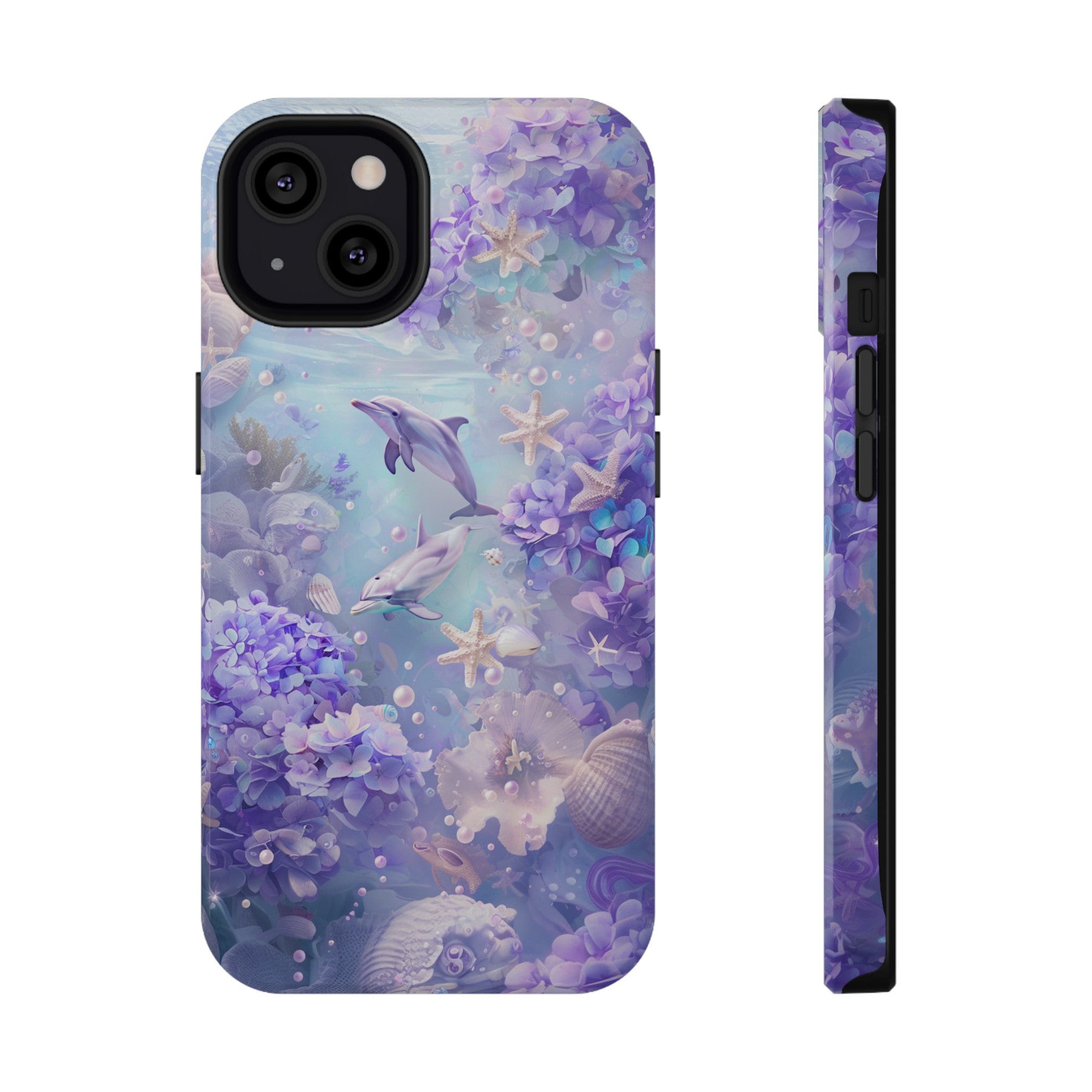 Purple Dolphin Whimsical Ocean Sea Summer Trendy Aesthetic Phone Case ...