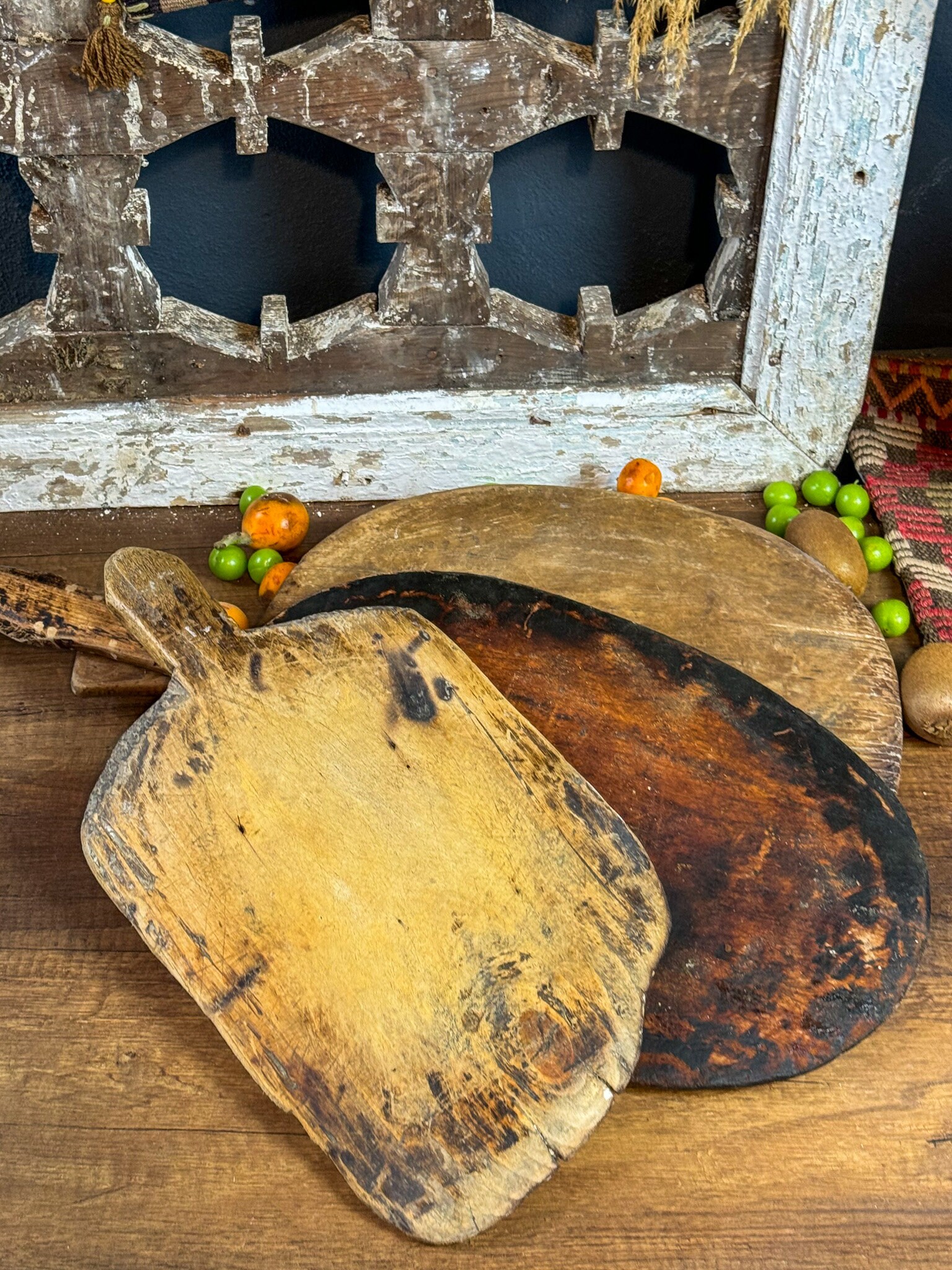 3 Piece Wooden Cutting Board Set, Vintage Design Board, Handmade Rustic ...