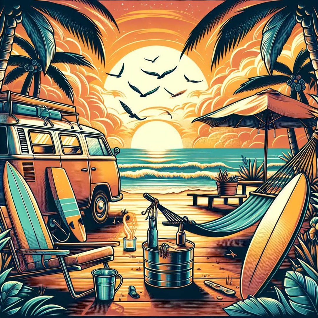 Relax on the Beach - Etsy