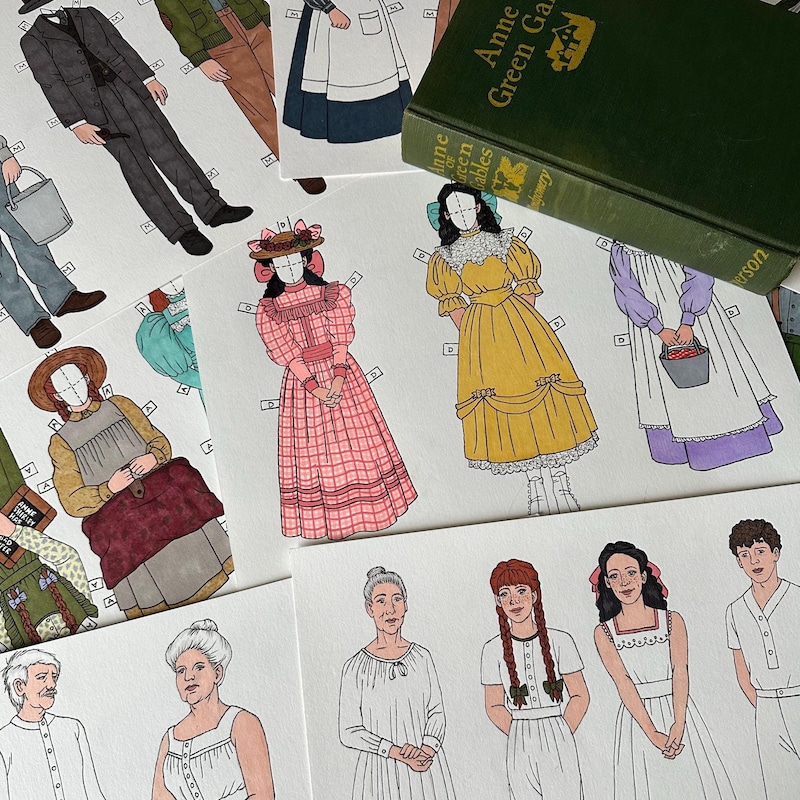 Anne Gables Paper Dolls - Etsy