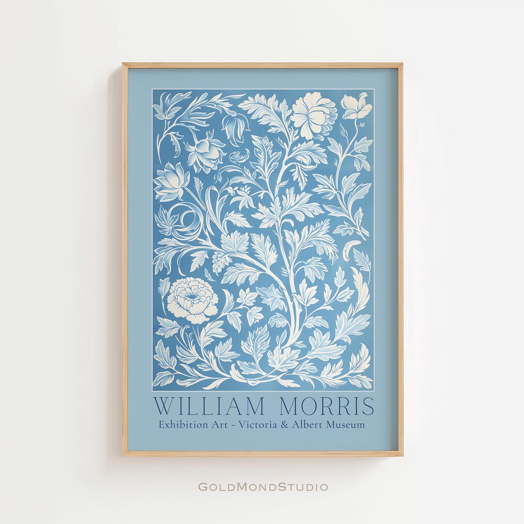 William Morris Poster, Morris Print, Vintage Wall Art, Textile Wall Art ...