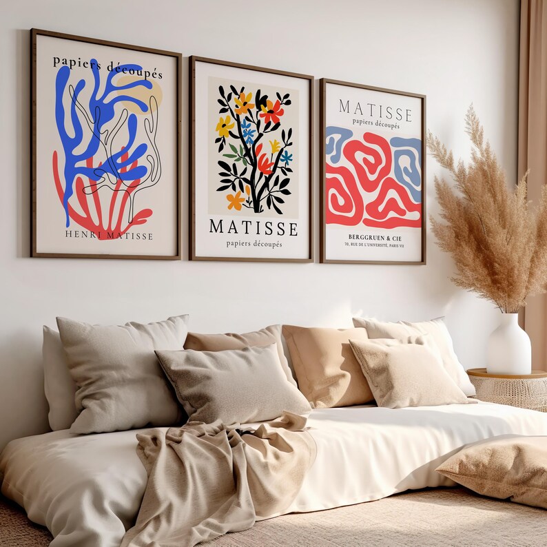Matisse Poster Set, Henri Matisse Print, Matisse Cut Outs, Printable ...