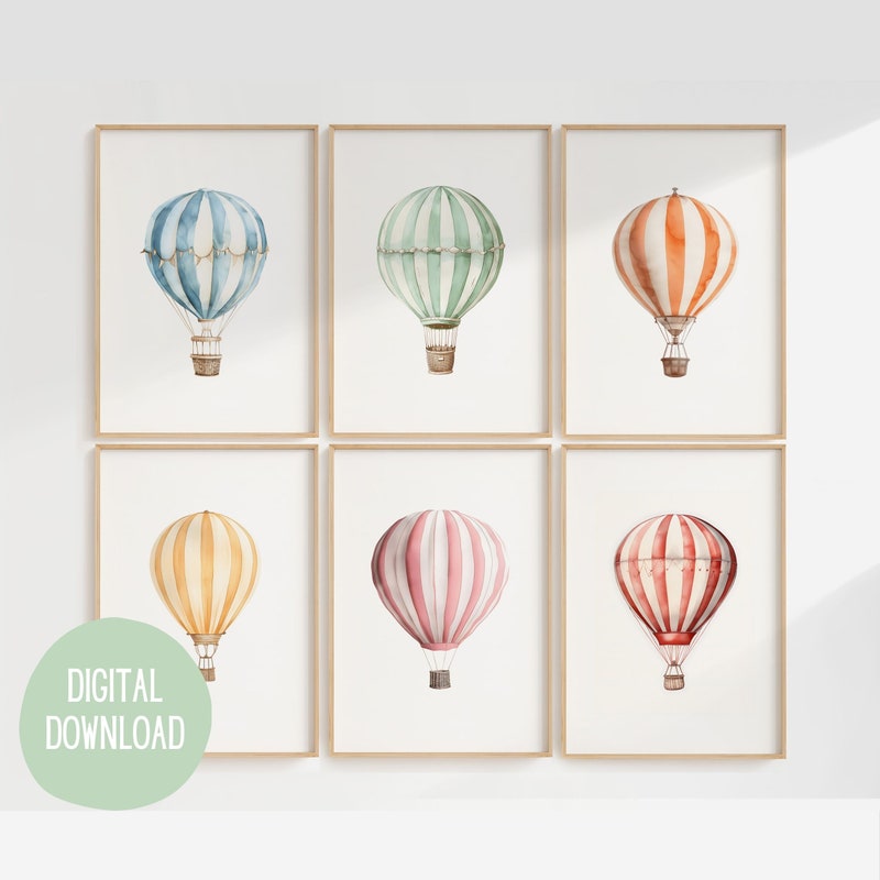 Air Balloon Print - Etsy