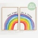 Shine Bright Poster Set, Rainbow Poster, Poster Set of 2, Toddler Wall ...