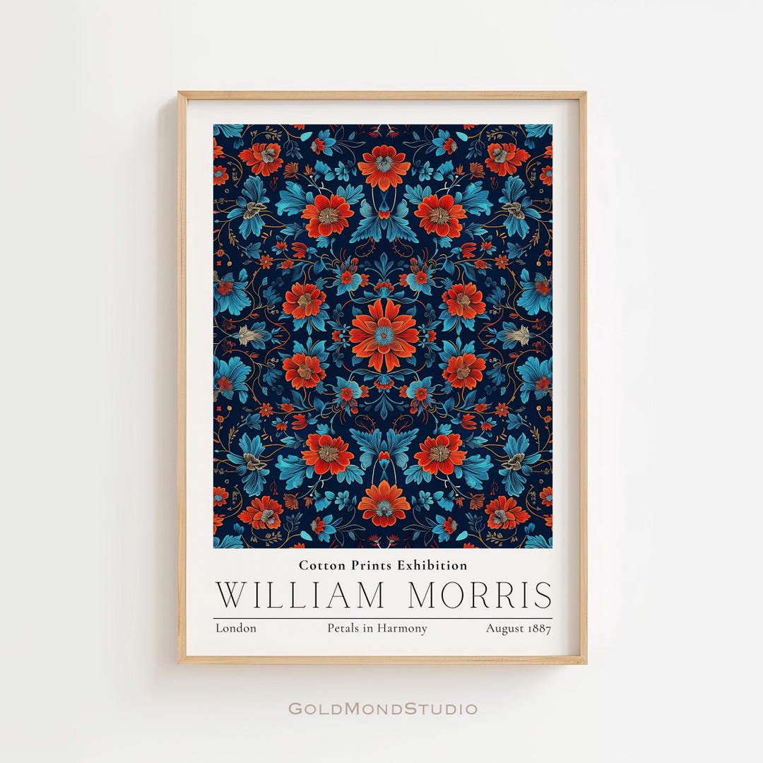 William Morris Poster, Morris Print, Vintage Wall Art, Textile Wall Art ...