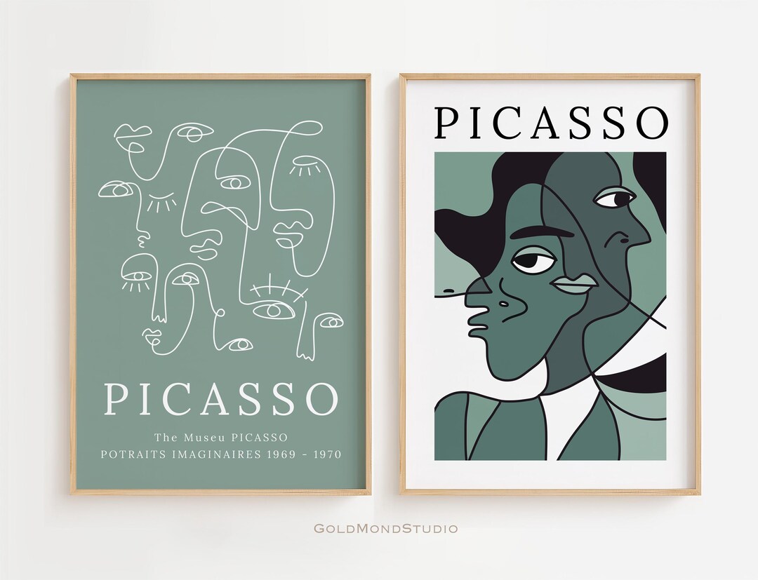 Picasso Poster Set, Picasso Print, Picasso Wall Art, Modern Wall Art ...
