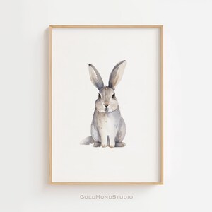 Nursery Wall Art, Watercolor Print, Bunny Poster, Watercolor Animals ...