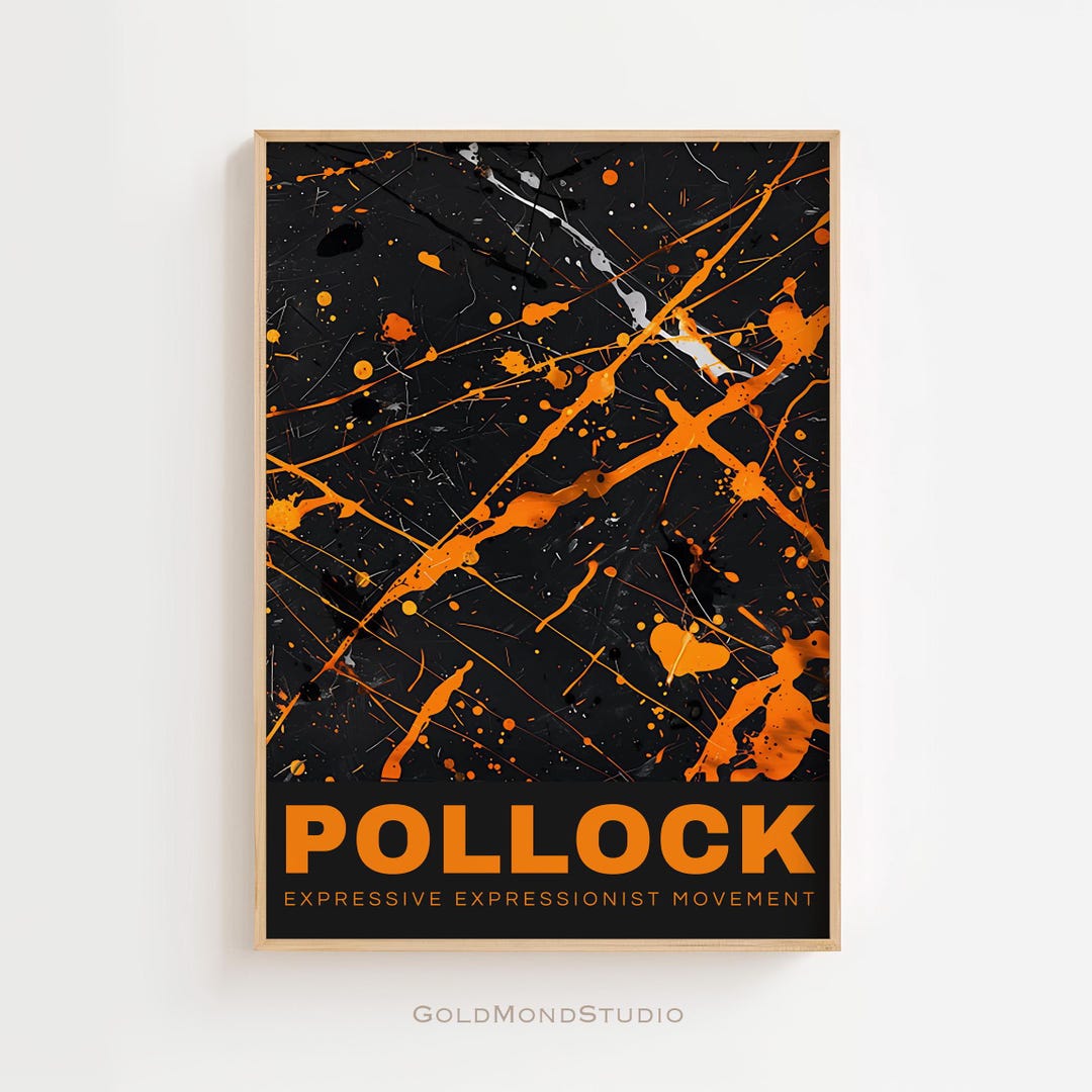 Pollock Poster, Jackson Pollock Print, Pollock Wall Art, Modern Wall ...