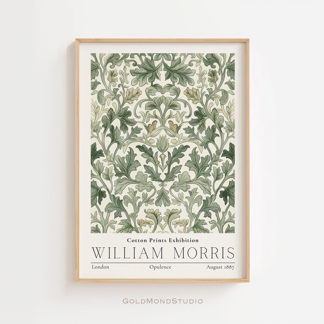 William Morris Poster, Morris Print, Vintage Wall Art, Textile Wall Art ...