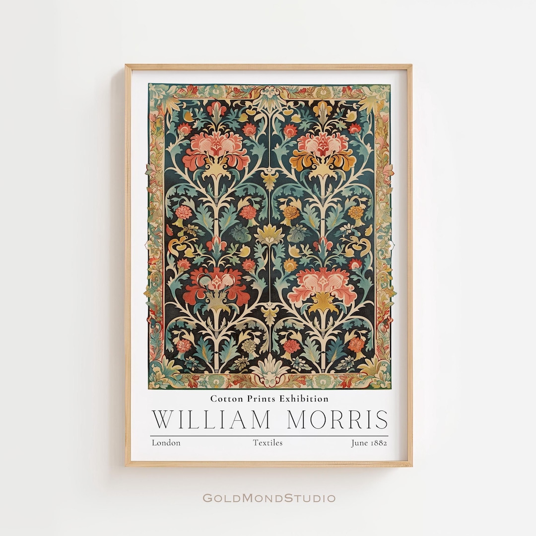 William Morris Poster, Morris Print, Vintage Wall Art, Textile Wall Art ...