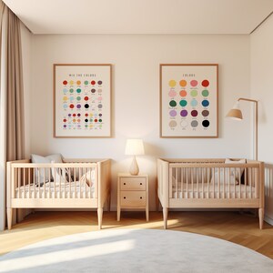 Colors Poster Set, Colors Print, Classroom Poster, Nursery Wall Art ...