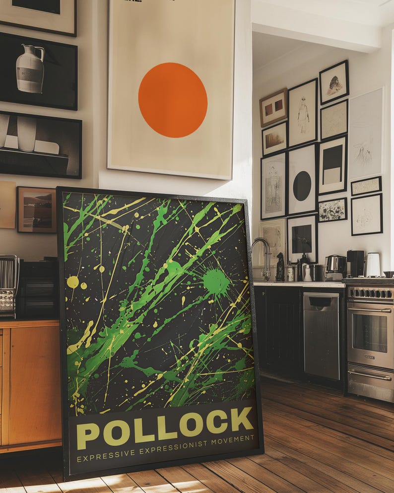 Pollock Poster, Jackson Pollock Print, Pollock Wall Art, Modern Wall ...