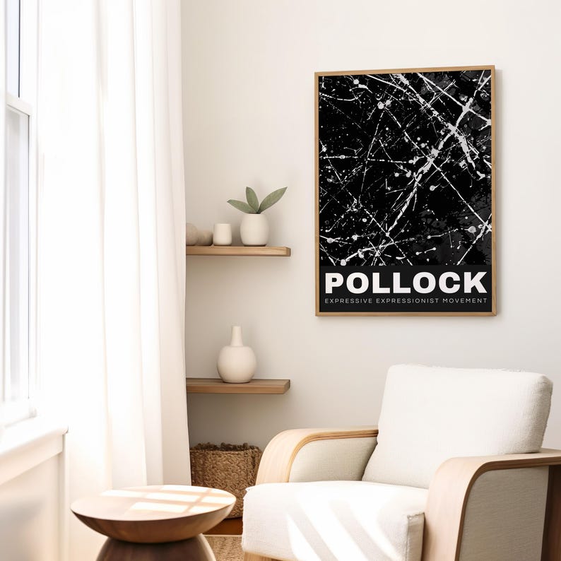 Pollock Poster, Jackson Pollock Print, Pollock Wall Art, Modern Wall ...
