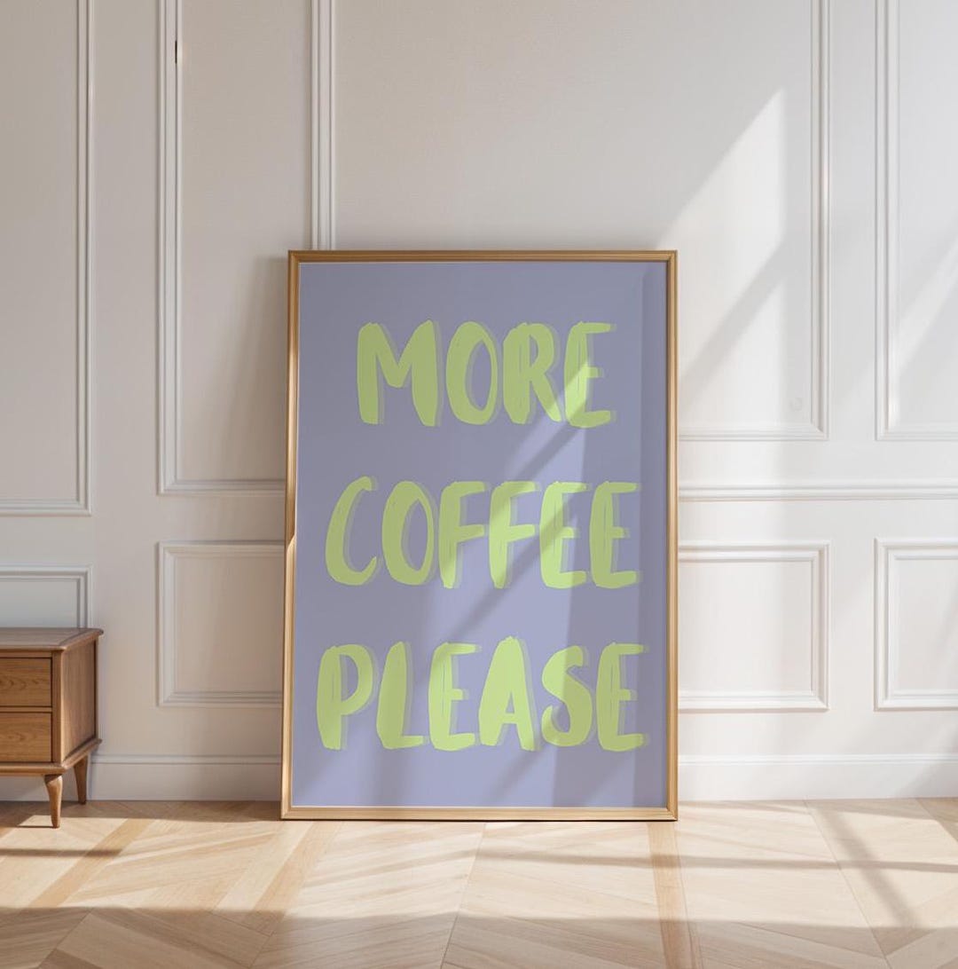 Kitchen Poster, Modern Kitchen Wall Art, Kitchen Print, Coffee Print ...