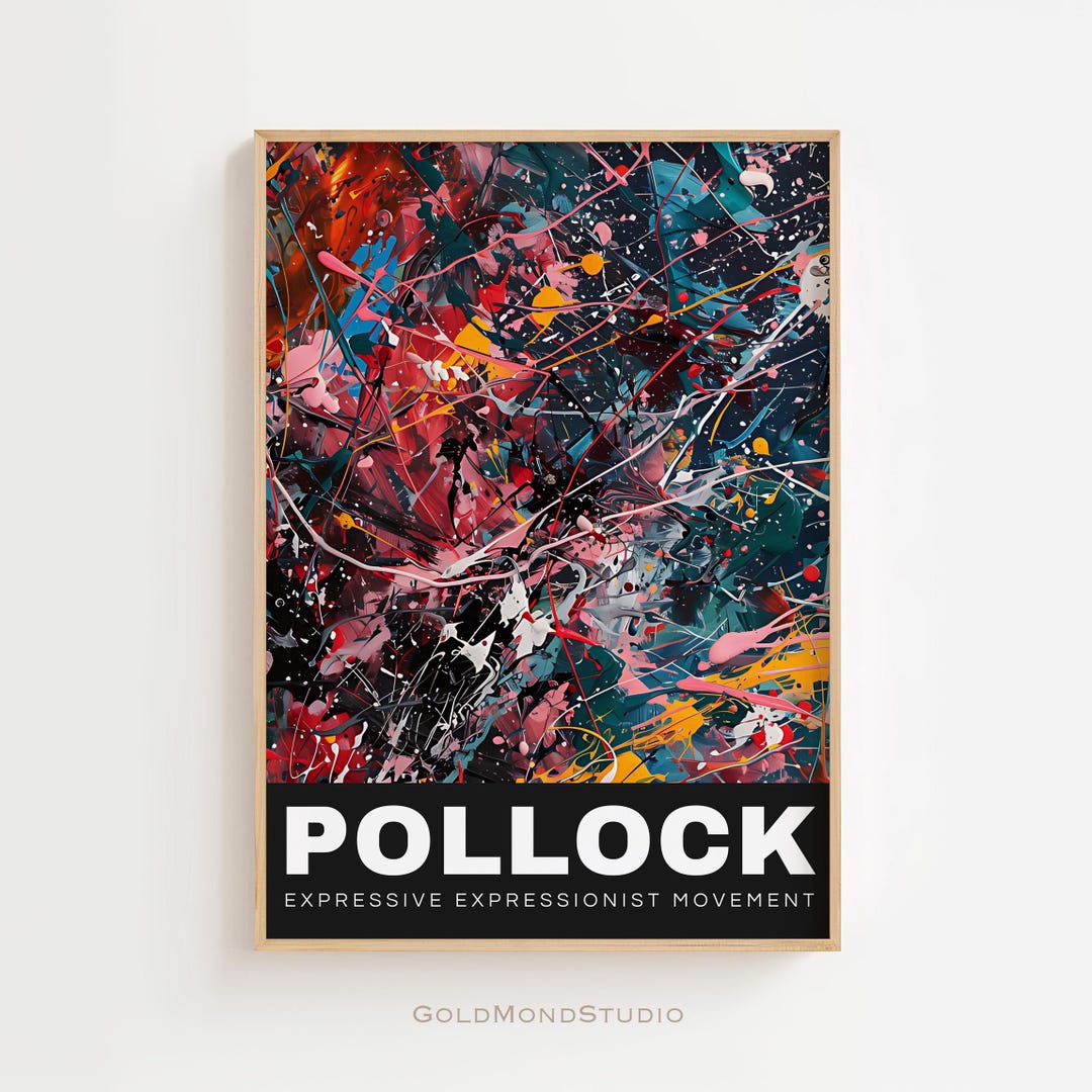 Pollock Poster, Jackson Pollock Print, Pollock Wall Art, Modern Wall ...