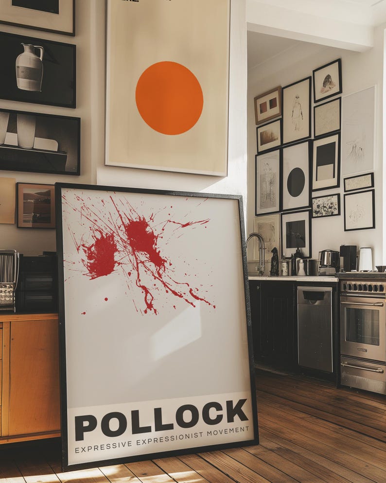 Pollock Poster, Jackson Pollock Print, Pollock Wall Art, Modern Wall ...