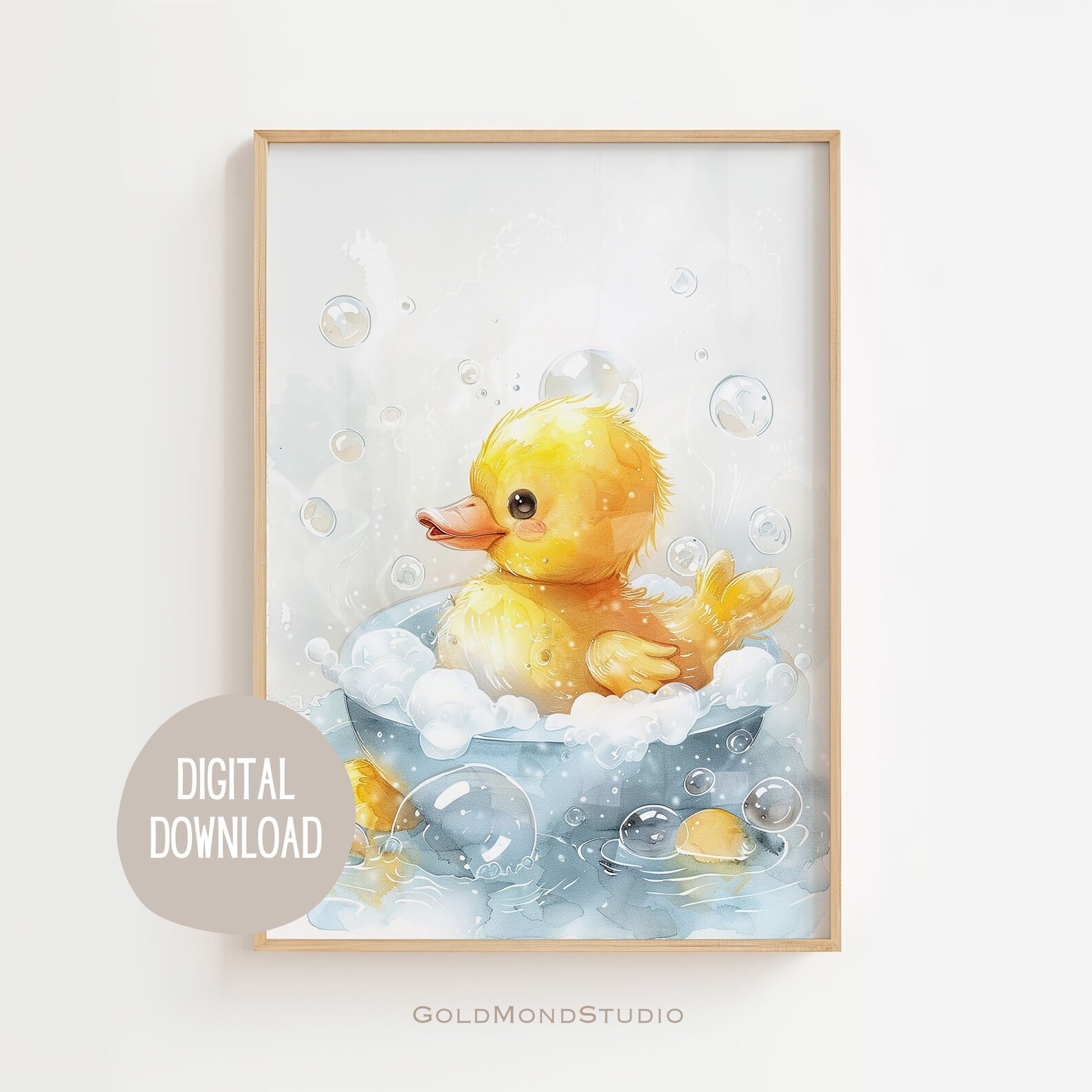 Bathroom Poster, Rubber Duck Poster, Nursery Room Wall Art, Playroom ...