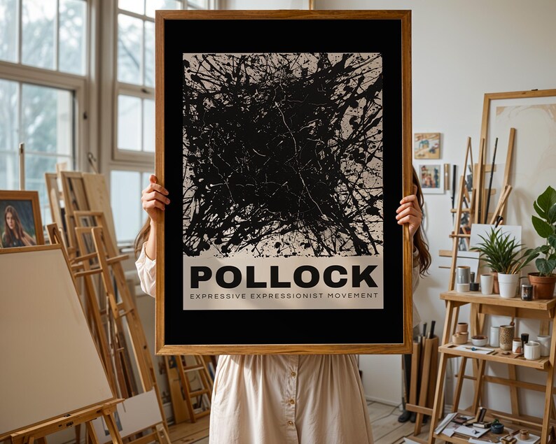 Pollock Poster, Jackson Pollock Print, Pollock Wall Art, Modern Wall Art, Abstract Poster, Wall ...