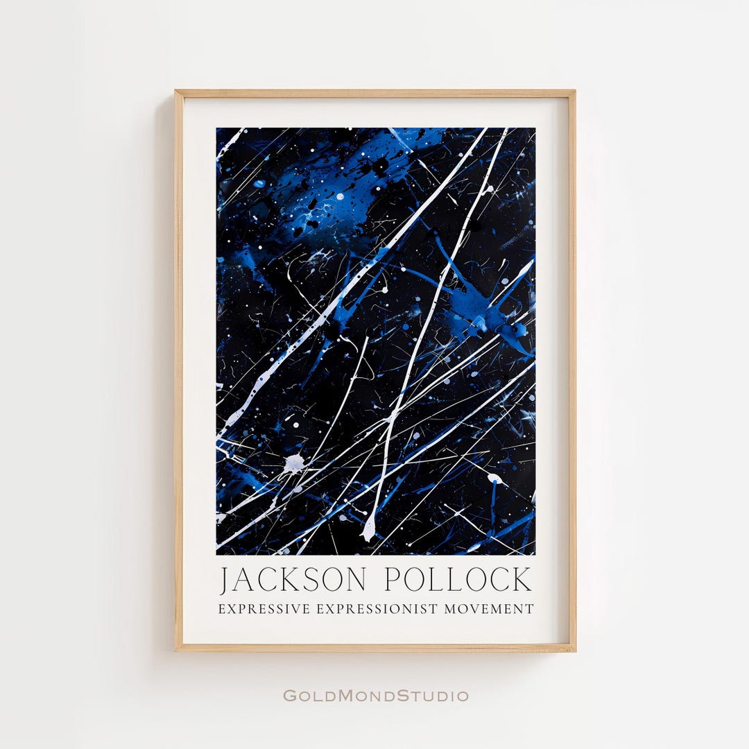 Pollock Poster, Jackson Pollock Print, Pollock Wall Art, Modern Wall ...
