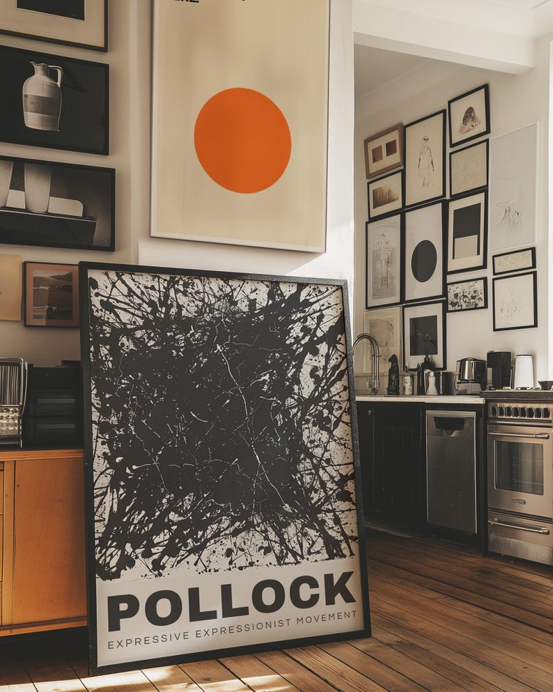 Pollock Poster, Jackson Pollock Print, Pollock Wall Art, Modern Wall ...