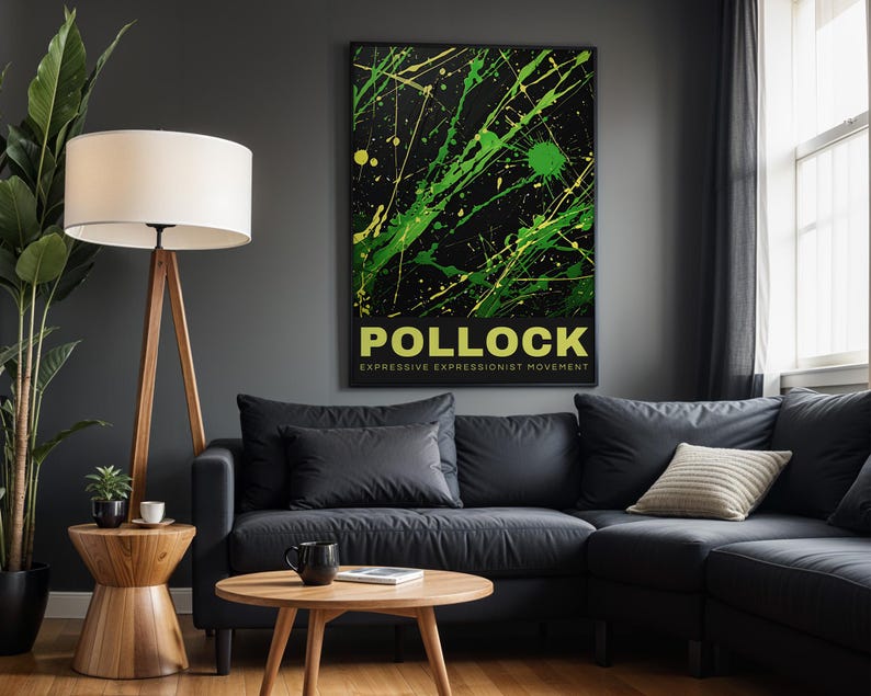 Pollock Poster, Jackson Pollock Print, Pollock Wall Art, Modern Wall ...