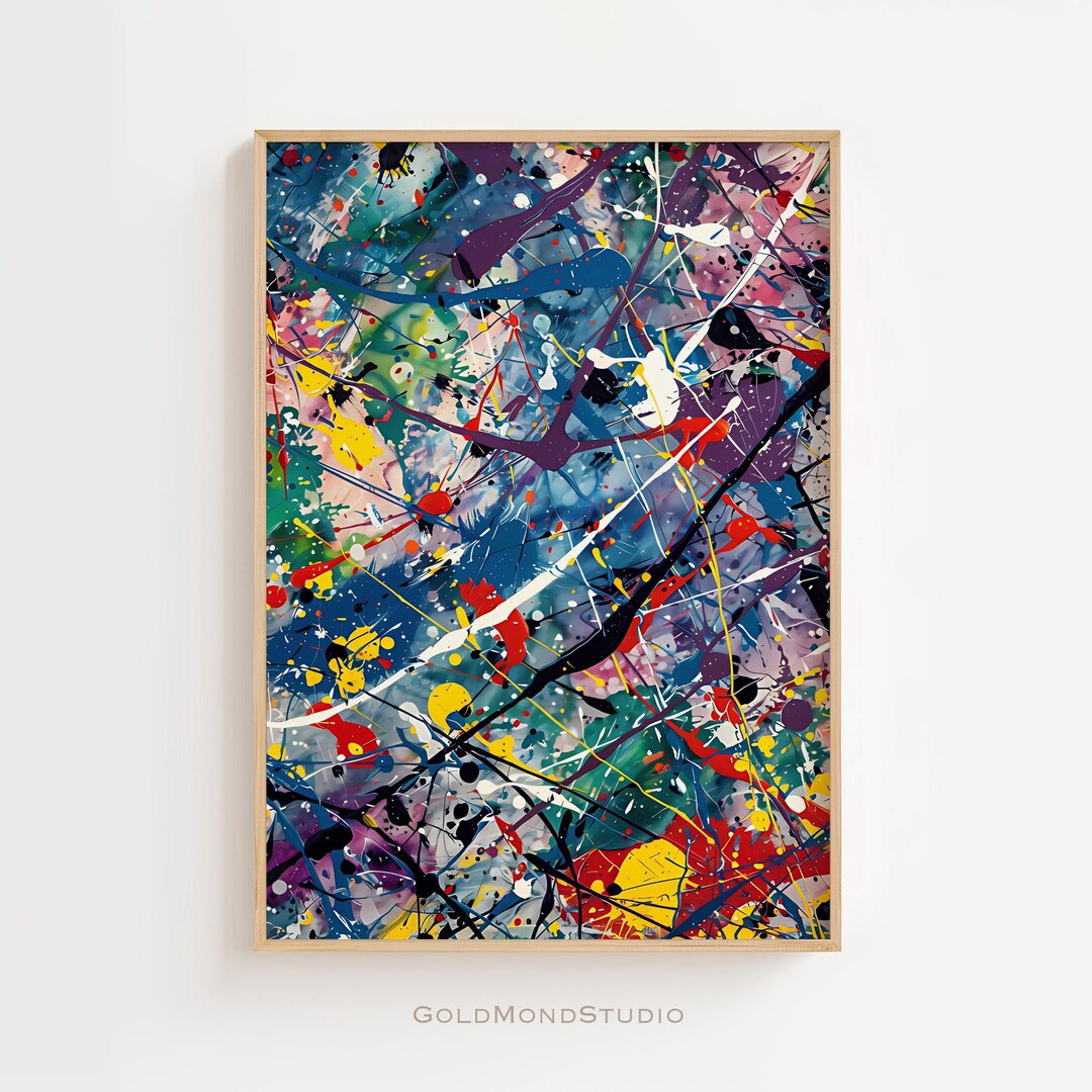 Pollock Poster, Jackson Pollock Print, Pollock Wall Art, Modern Wall ...