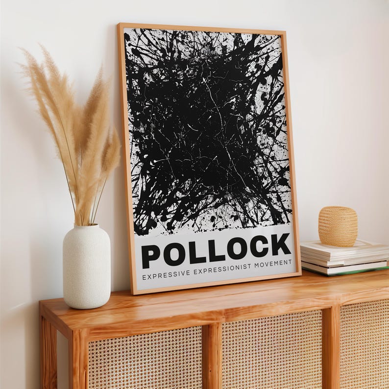Pollock Poster, Jackson Pollock Print, Pollock Wall Art, Modern Wall ...