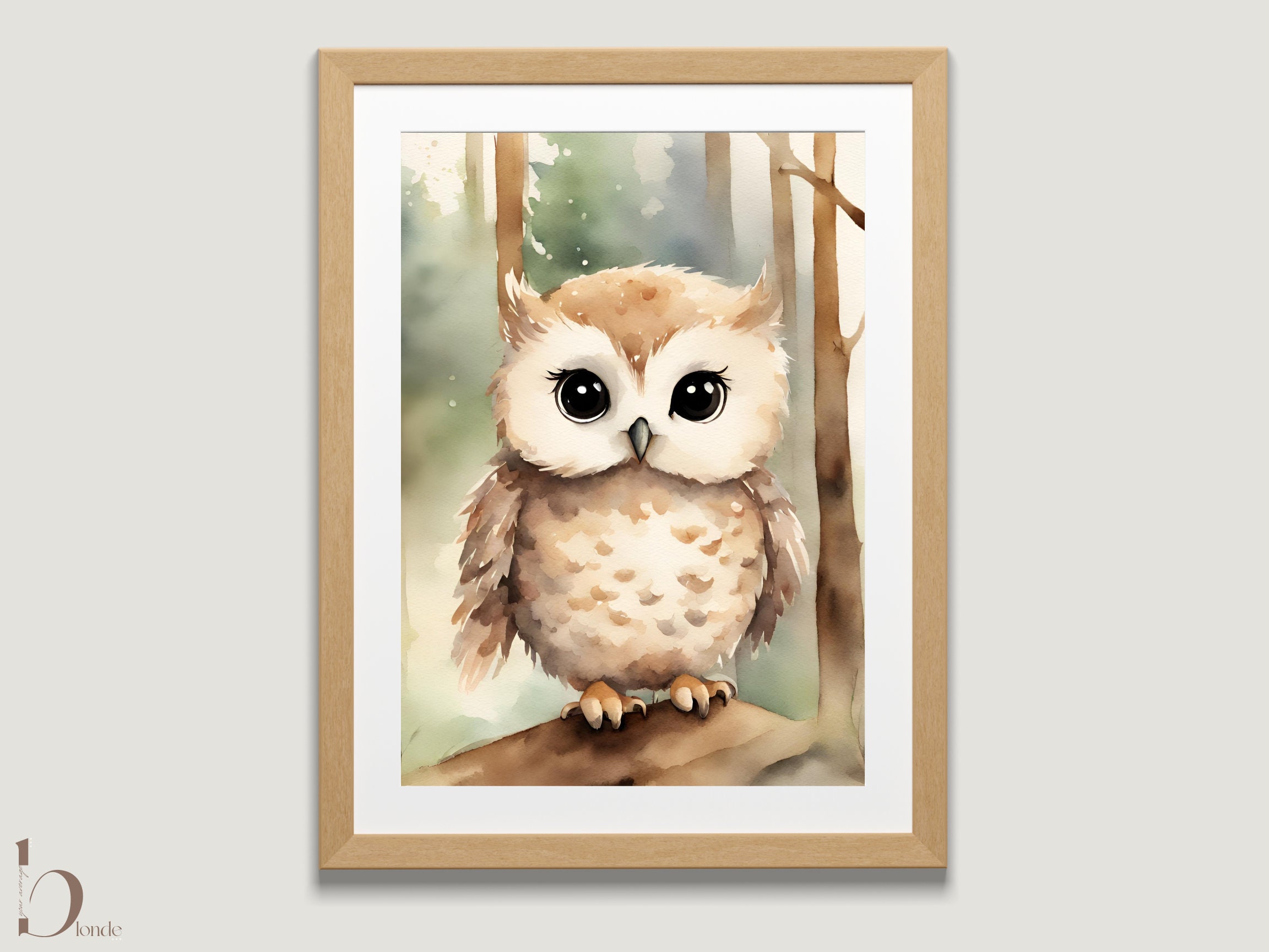 Woodland Animal Digital Prints, Nursery Wall Art, Nursery Decor, Forest ...