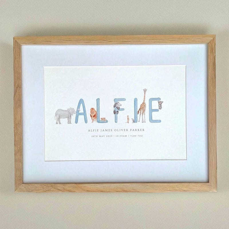 Baby Name Print - Etsy UK