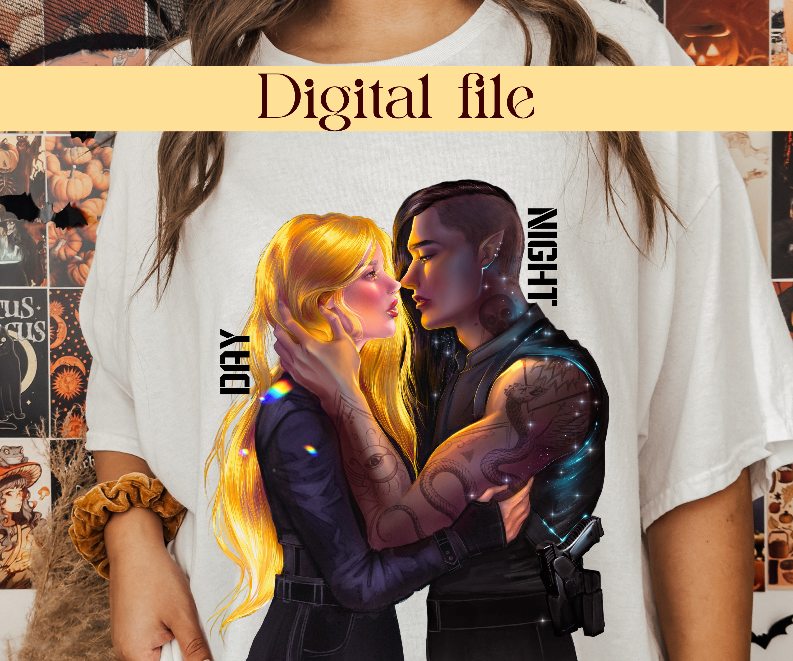Sarah J. Maas Crescent City PNG, Ruhn and Lidia Digital Download ...