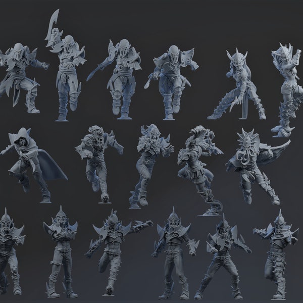 Bloodbowl Dark Elf Team - Etsy