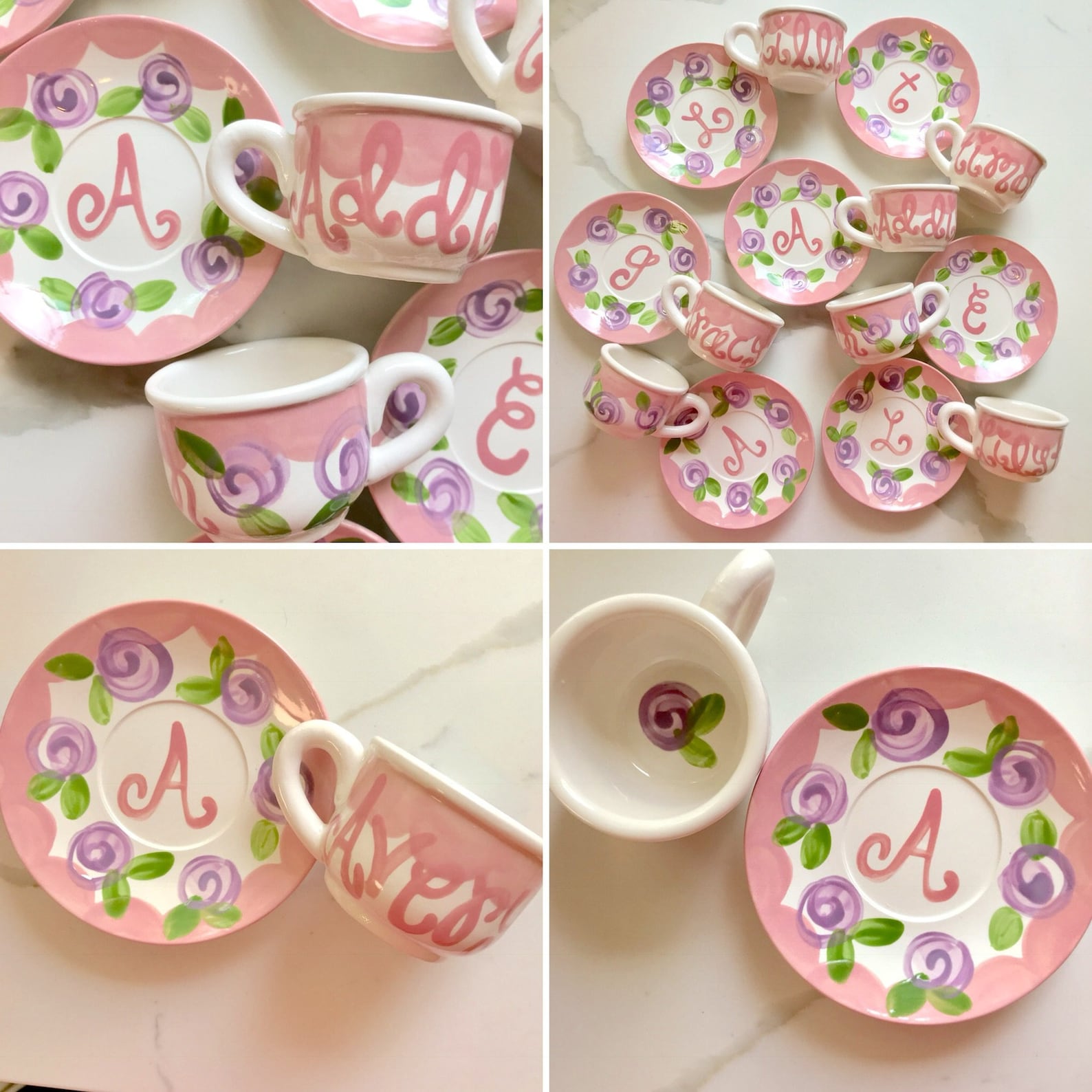 Personalized Child's Sized Handpainted Tea Cup Party Favor - Etsy