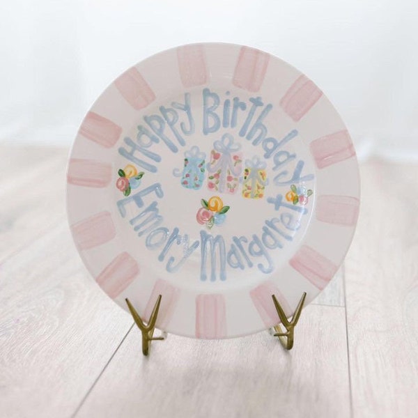 Birthday Plate - Etsy