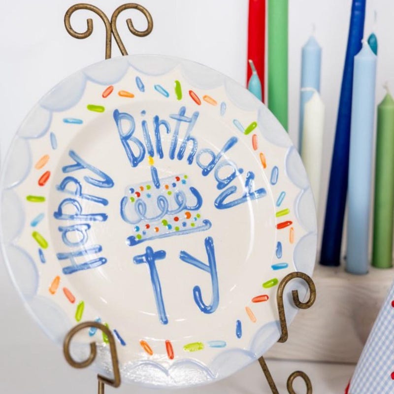 Happy Birthday Plate Kiln - Etsy