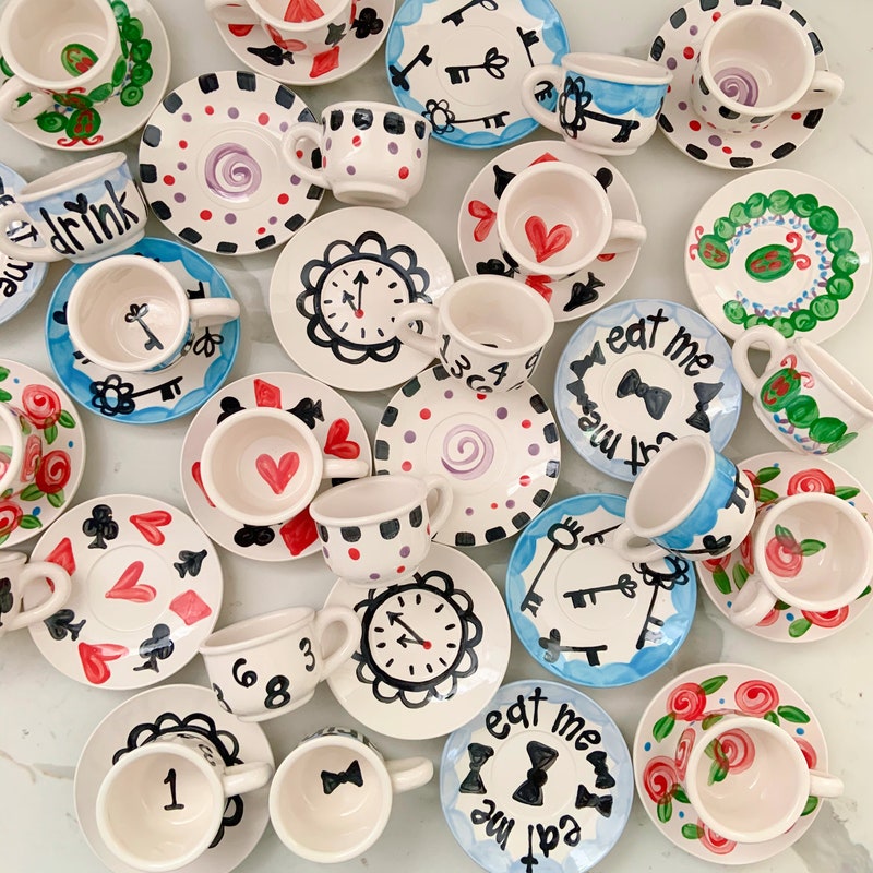 Alice in Wonderland Tea Cups - Etsy