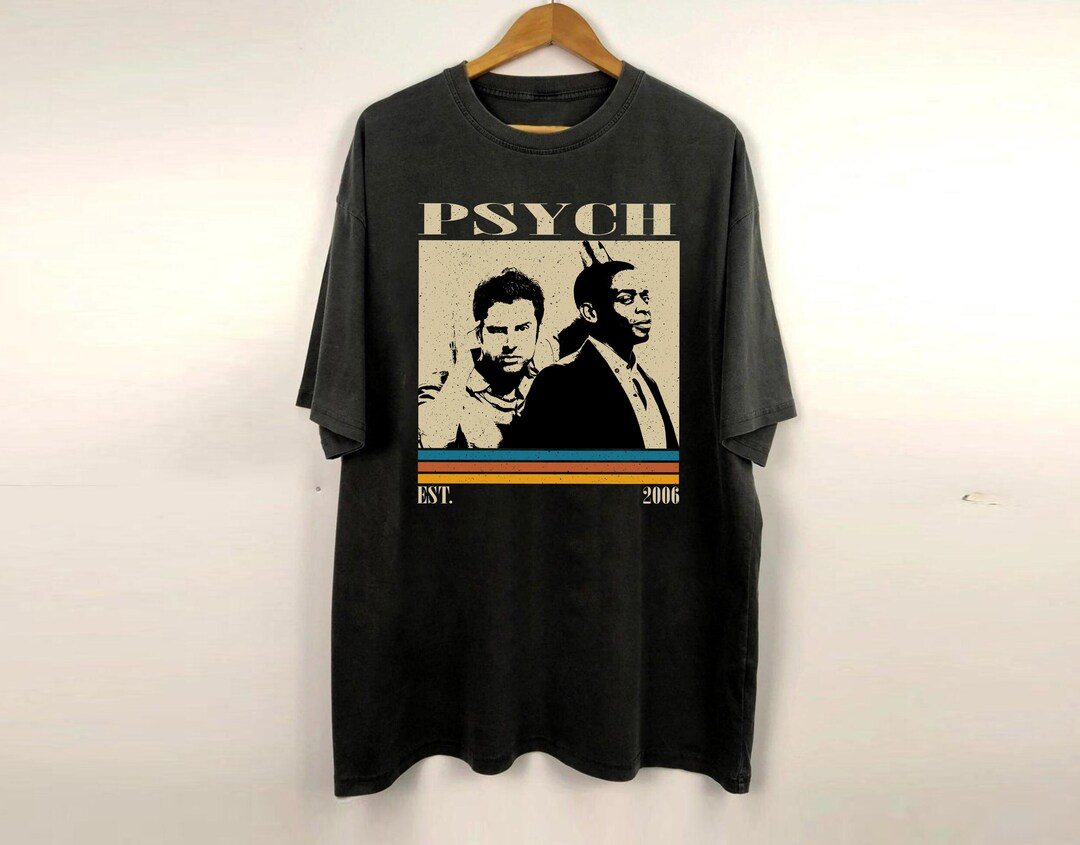 Psych Shirt, Psych Tv Series Shirt, Retro Film Shirt, Vintage Shirt ...