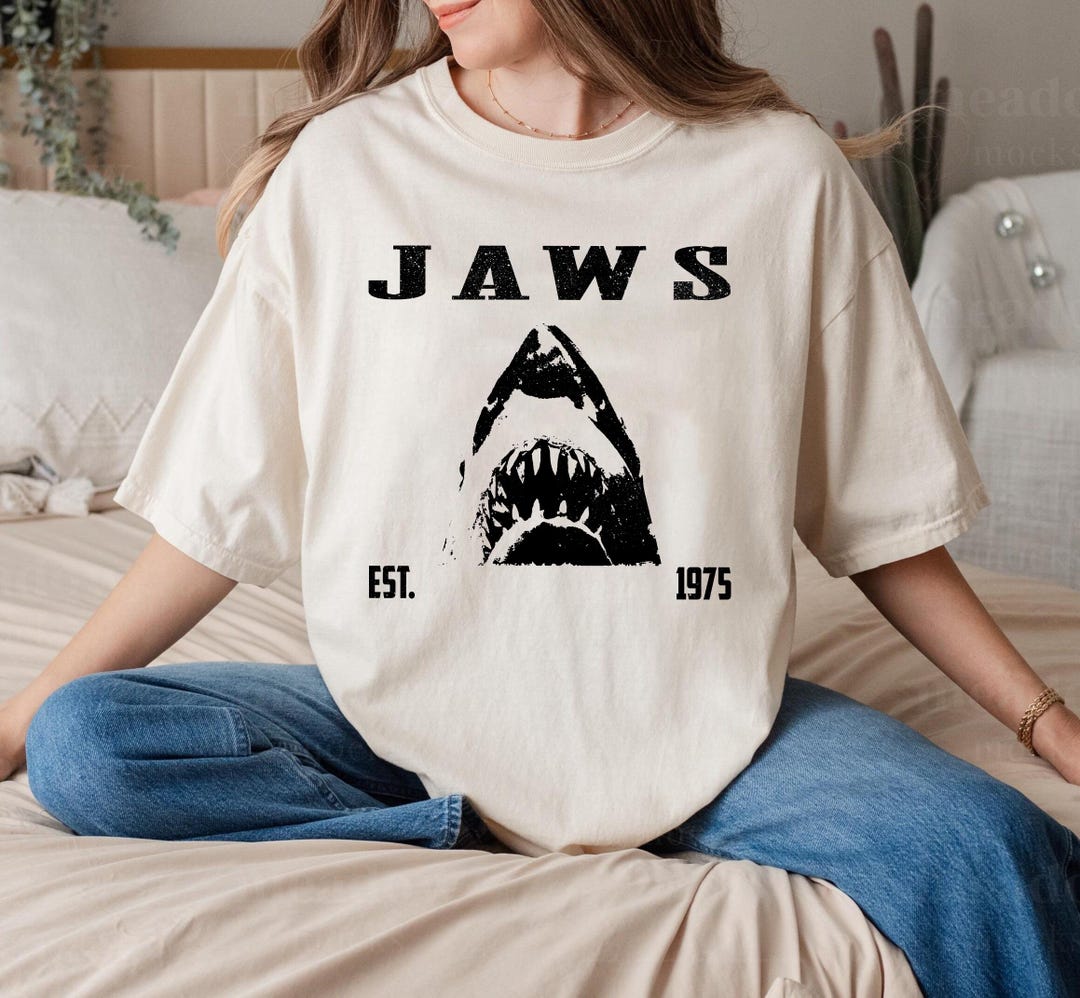 Jaws Shirt, Jaws Movie Shirt, Film Shirt, Vintage Shirt, Retro Shirt ...