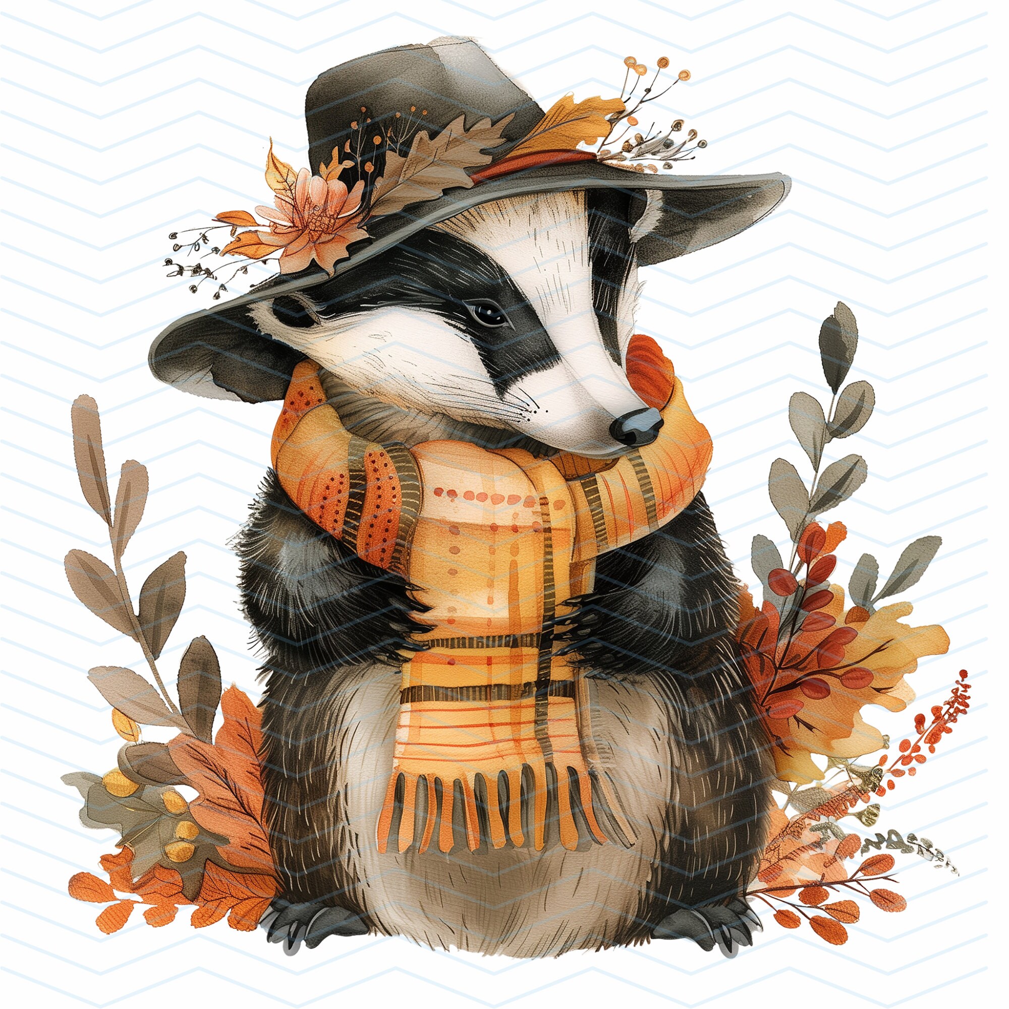 Autumn Woodland Creatures Clipart Pack, Watercolour, Junk Journal Art ...