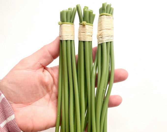BULK: 27 Stem Covers With Stems in Green 7-8 Inches As-is Diy Bouquet ...