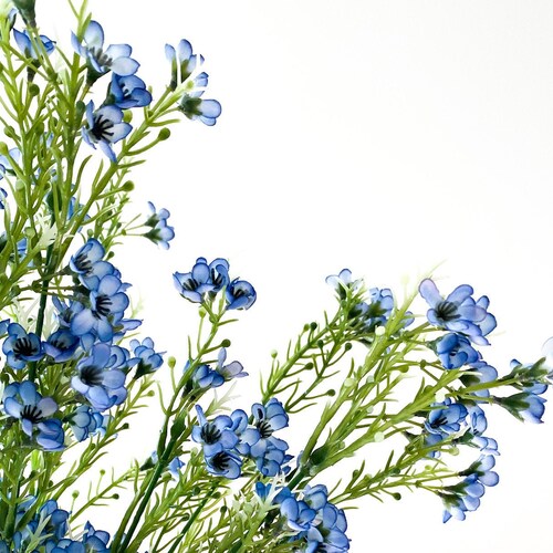 Blue Watercolor Floral Fabric Floret Flower Print in Indigo - Etsy