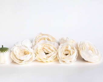 Ivory ranunculus | Etsy