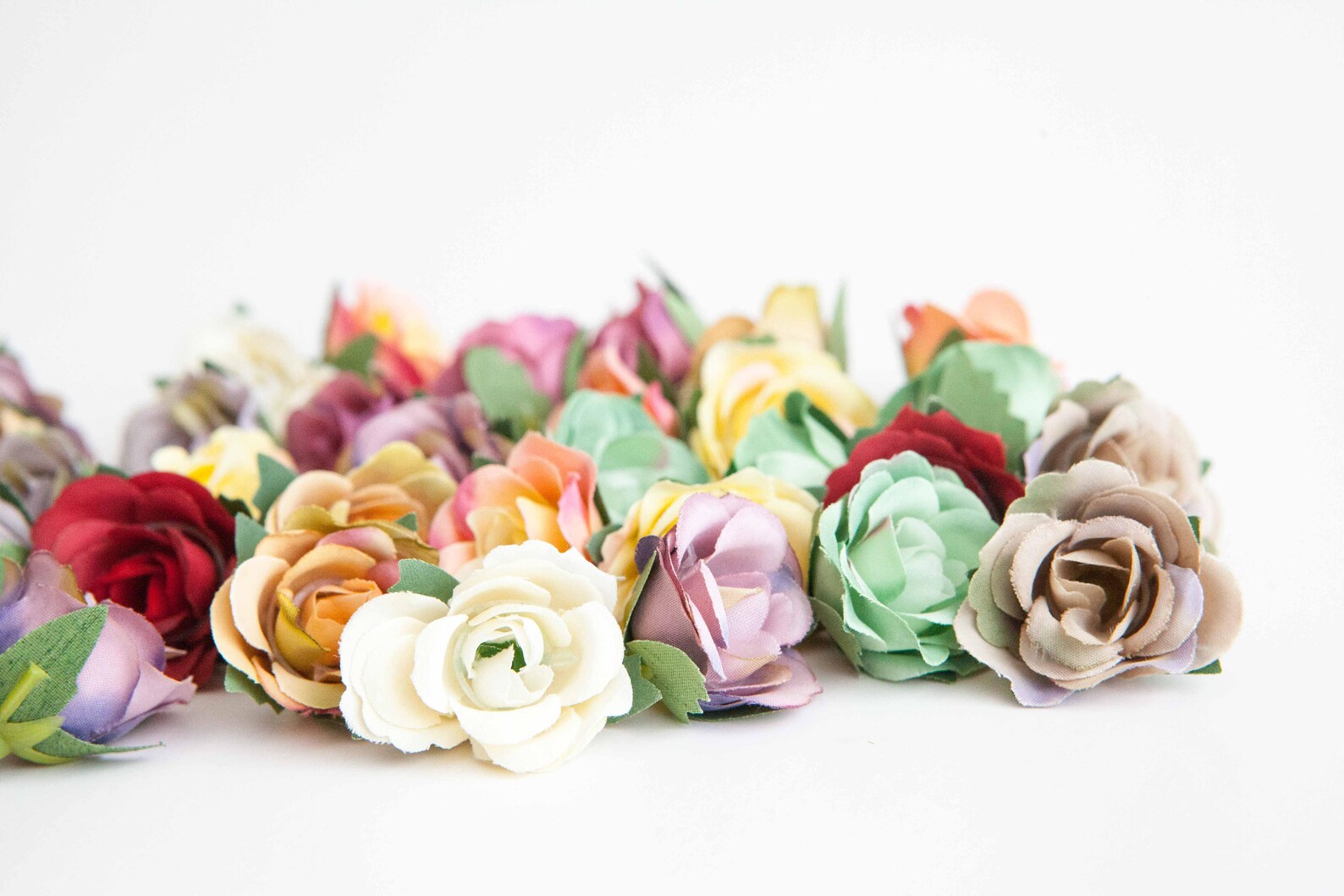 Over 30 Random Mix Mini Roses SMALL Artificial Roses Read | Etsy