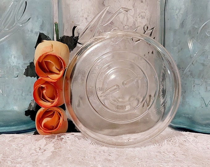 One Vintage Lid Only Wide Mouth Bail Wire Glass Fruit Jar Ball Eclipse ...
