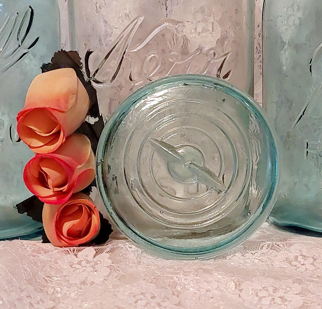 Vintage Wide Mouth Ball Made Blue Sure Seal Selco Sanitary & More Glass ...