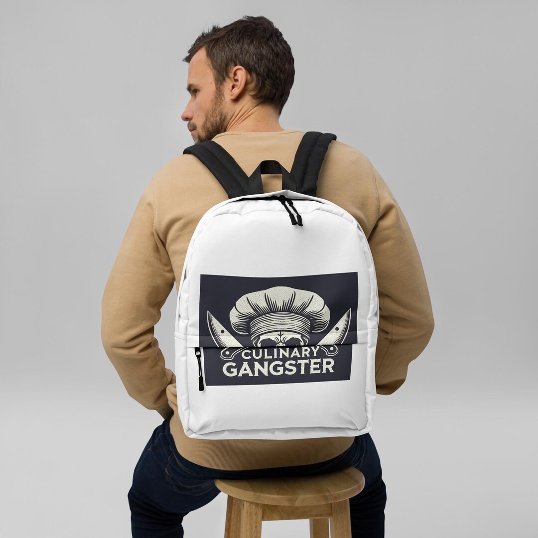 Culinary Gangster Backpack Bold Chef & Foodie Bag, Durable Kitchen ...