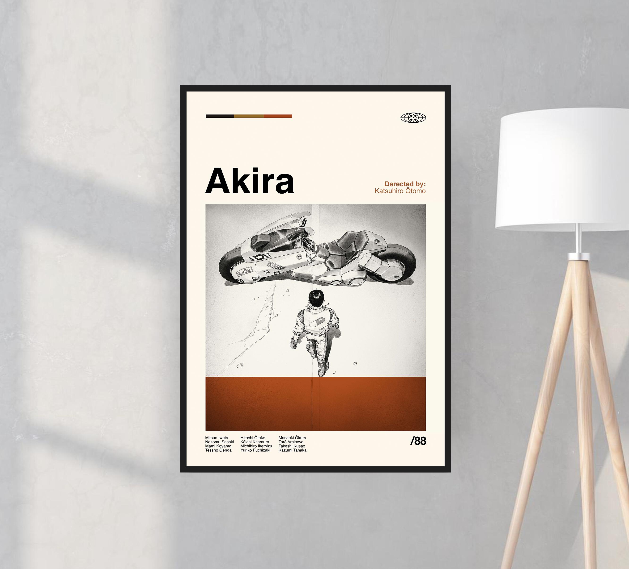 Akira Anime Poster, Akira Poster, Akira Print, Anime Print, Movie ...