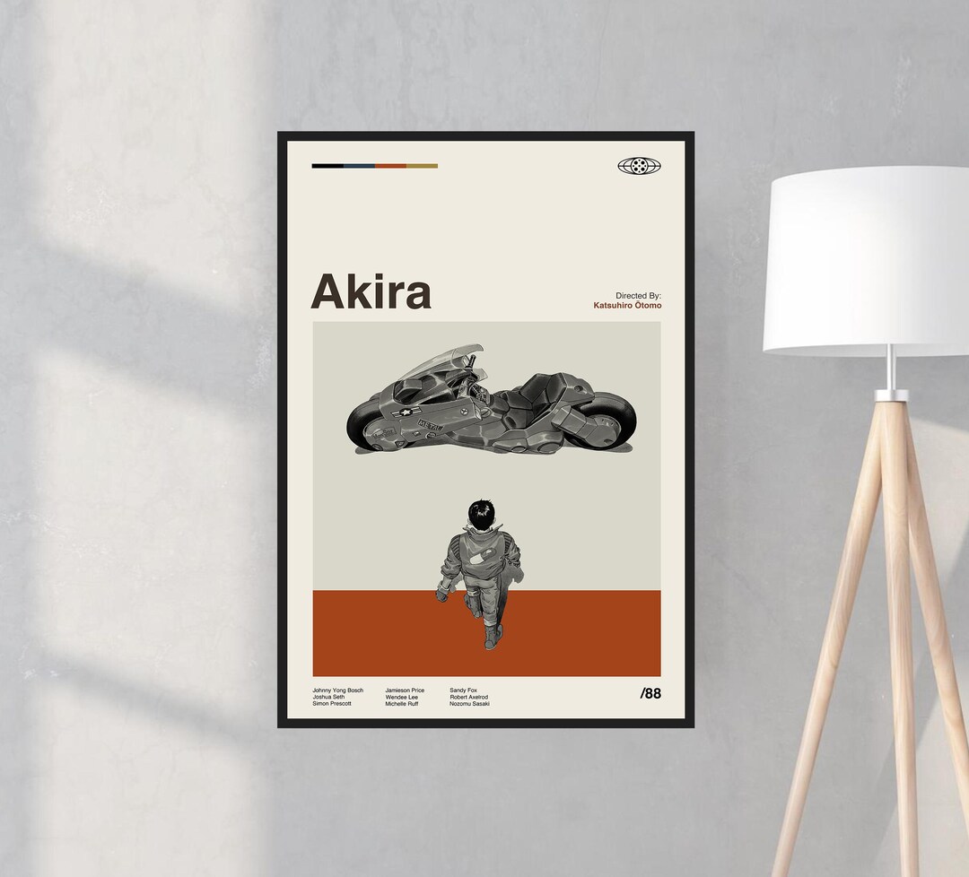 Akira Anime Poster, Akira Poster, Akira Print, Anime Print, Movie ...