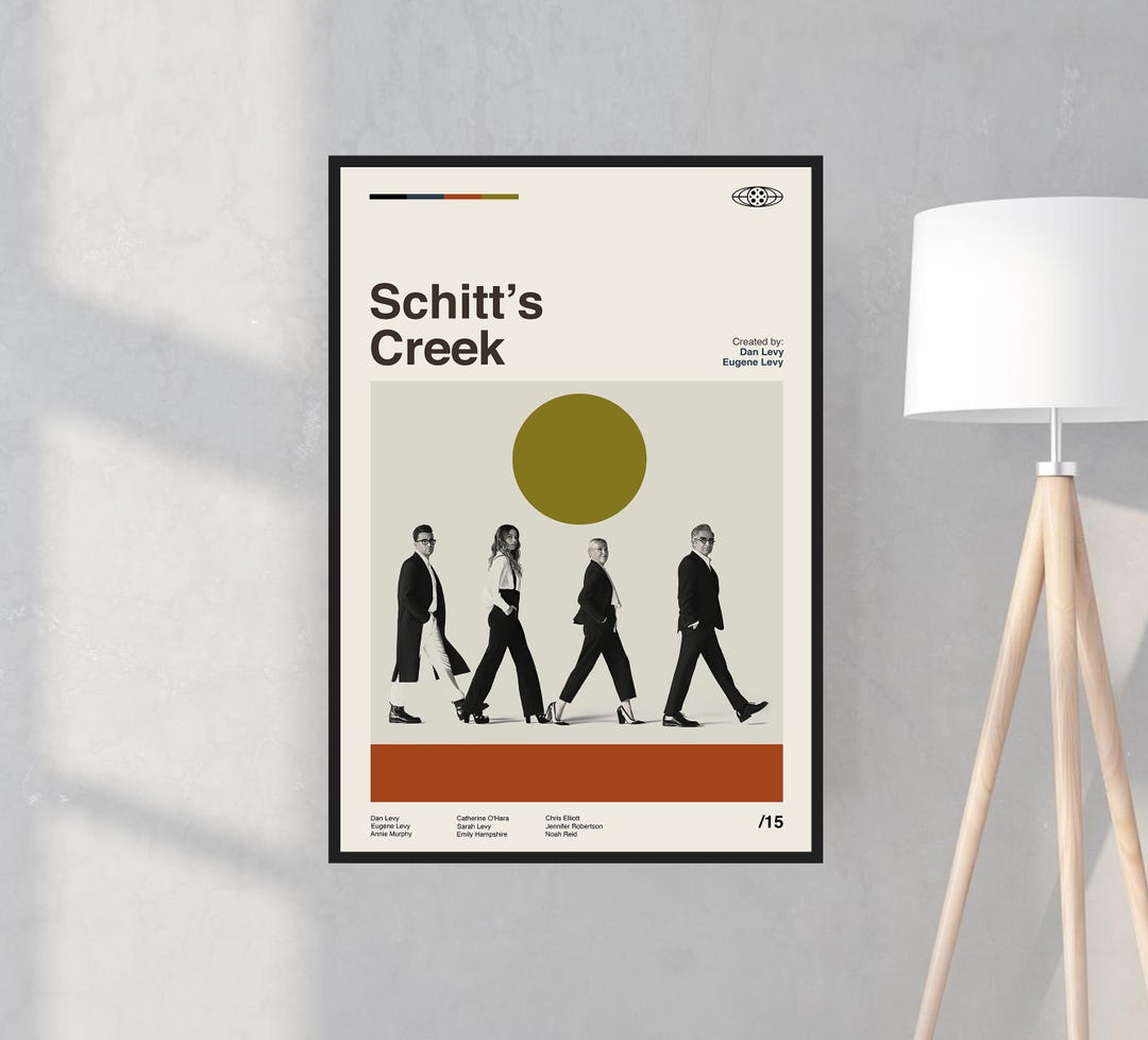 Schitt's Creek Poster, Schitt's Creek Print, Movie Poster, Midcentury ...